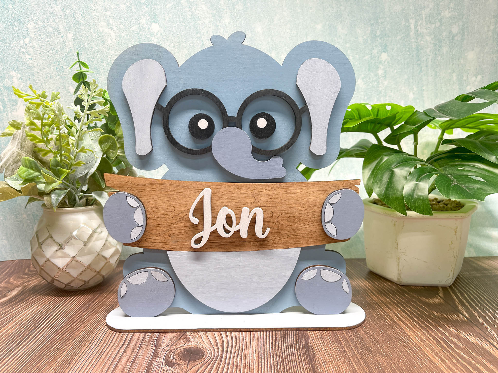 Zoo Animal Shelf Sitter - 15 to Choose From | Personalized | Stand | S ...